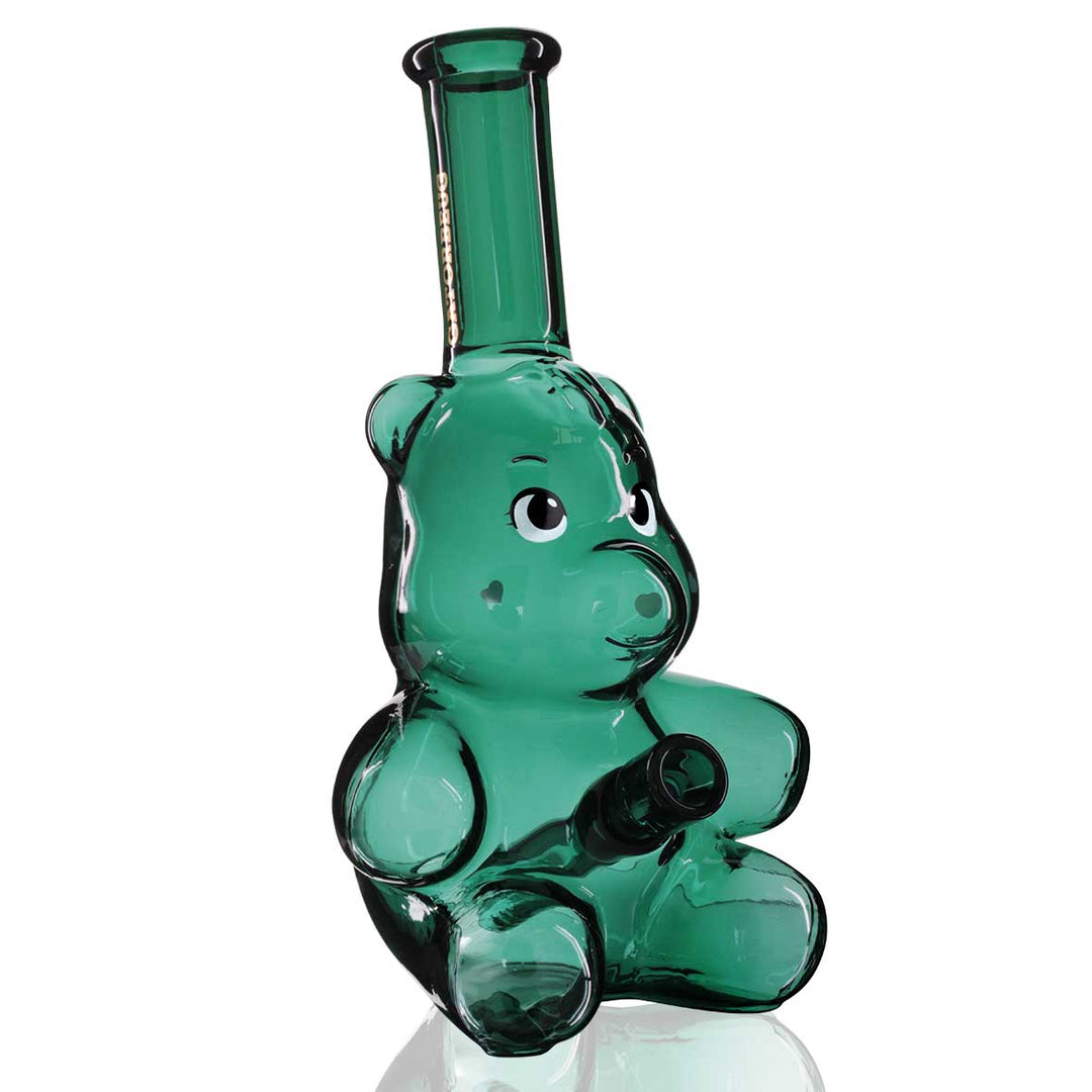 Bear Glass Bong 25cm - Green – Gatorbeug